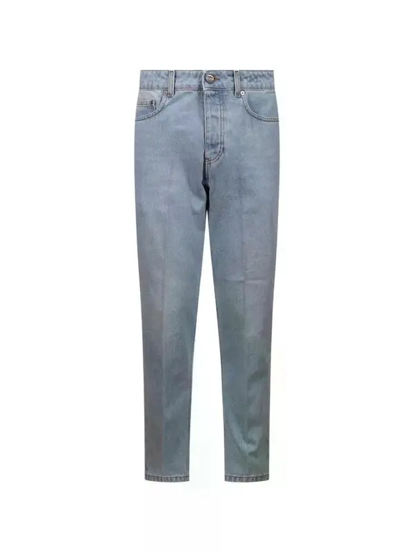 BE ABLE Faded Wash Straight-leg Jeans