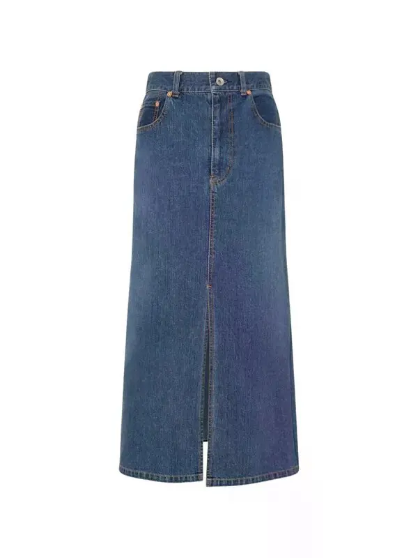 Sacai Pleated Denim Skirt