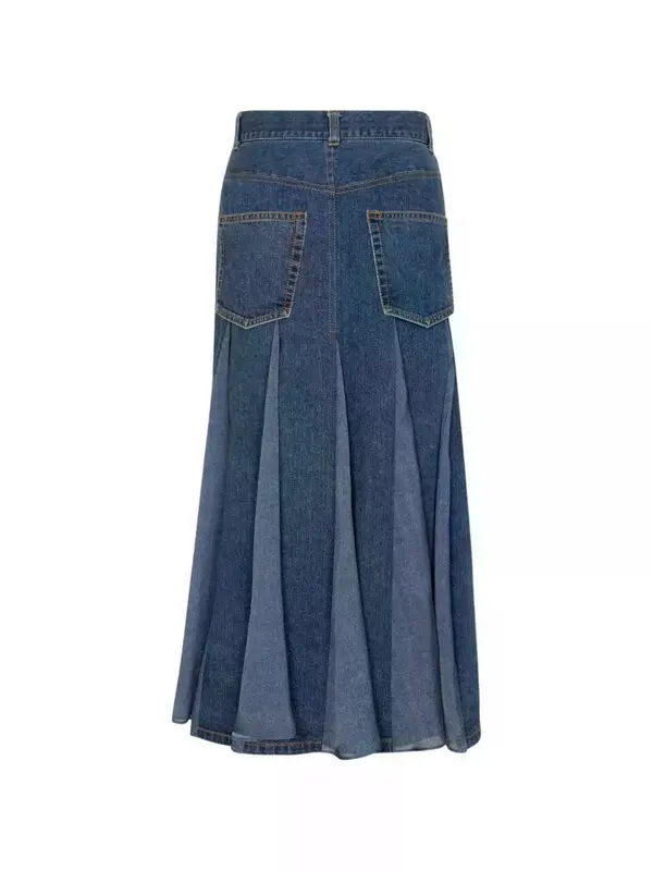 Sacai Pleated Denim Skirt