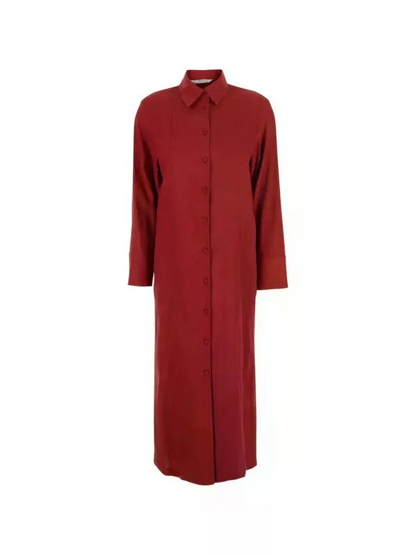 Max Mara Buttoned Long-sleeve Dress