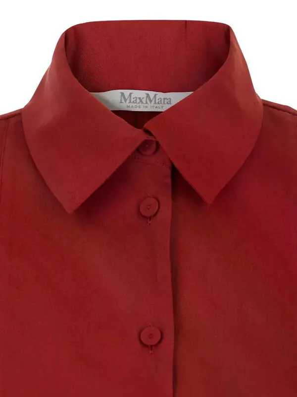 Max Mara Buttoned Long-sleeve Dress