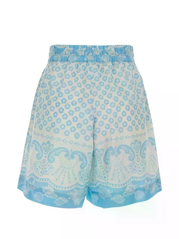 MANTERO 1902 Floral Drawstring Shorts