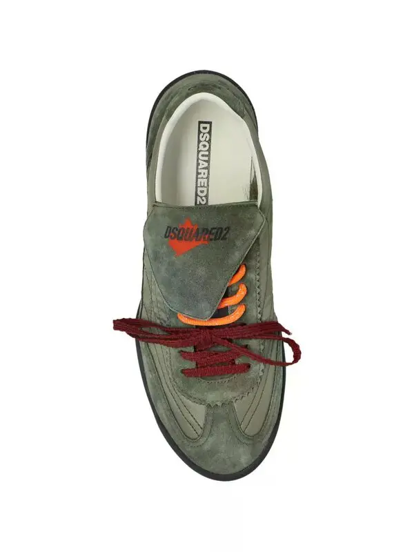 Dsquared2 Suede Paneled Low-top Sneakers