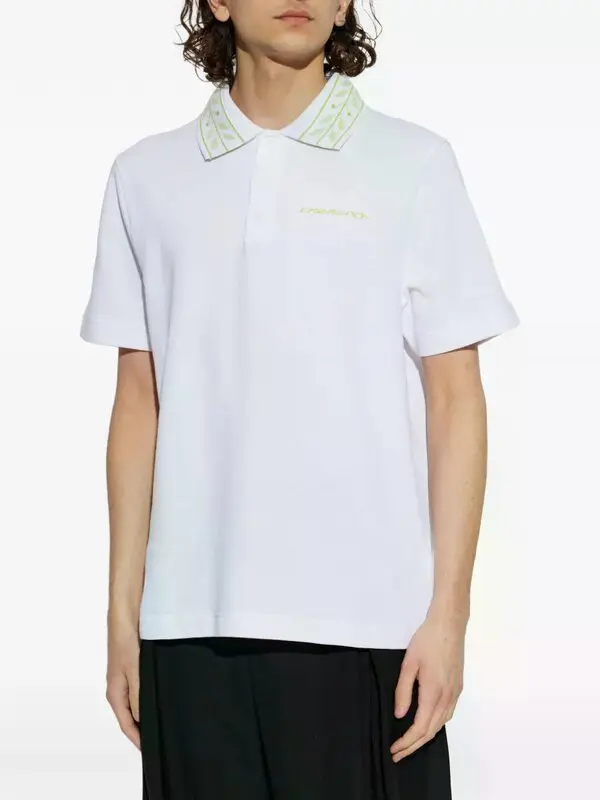 Casablanca Embroidered Logo Polo Shirt