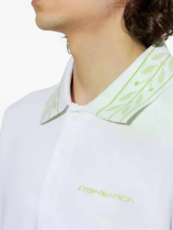 Casablanca Embroidered Logo Polo Shirt