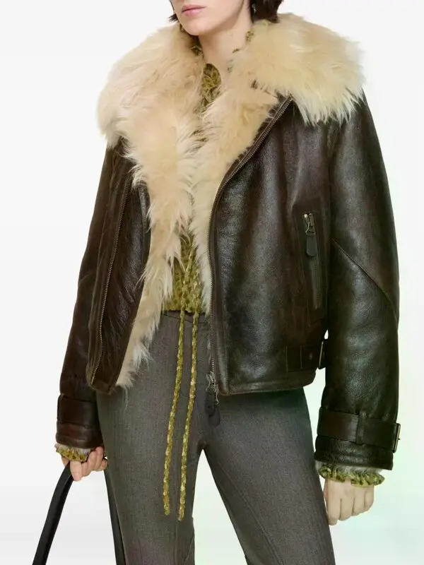 Burberry Shearling Zipped Jacket