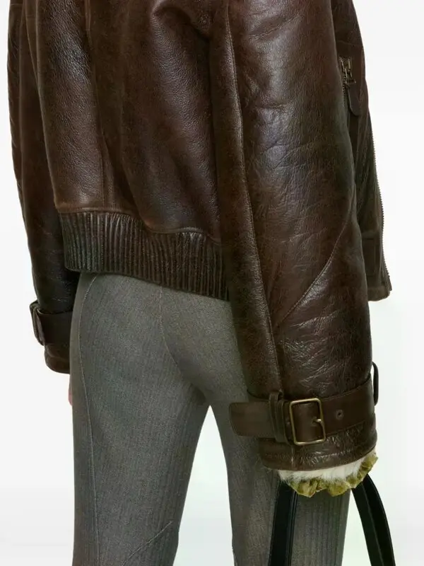 Burberry Shearling Zipped Jacket