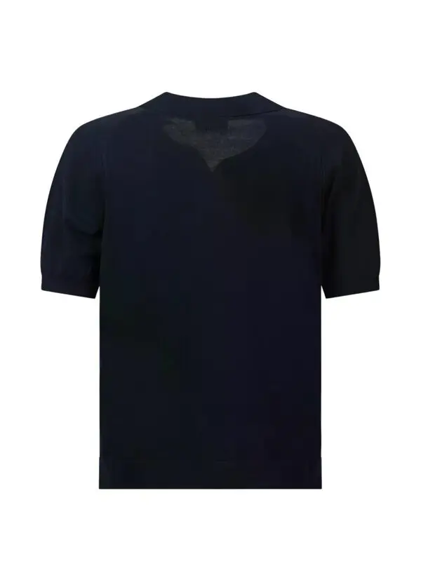 C.P. COMPANY V-neck Short-sleeves Polo Shirt - Blue