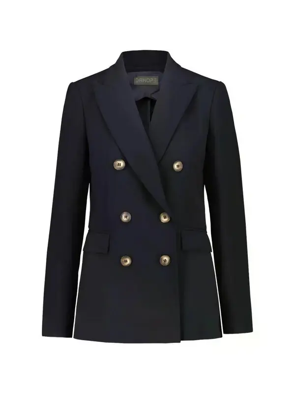 DRHOPE Double-breasted Blazer - Blue