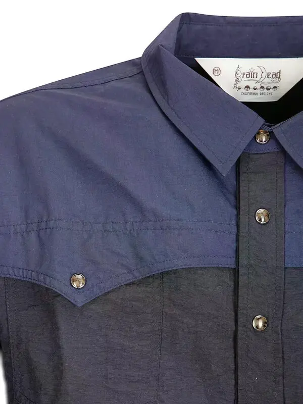 BRAIN DEAD Western-style Panelled Shirt