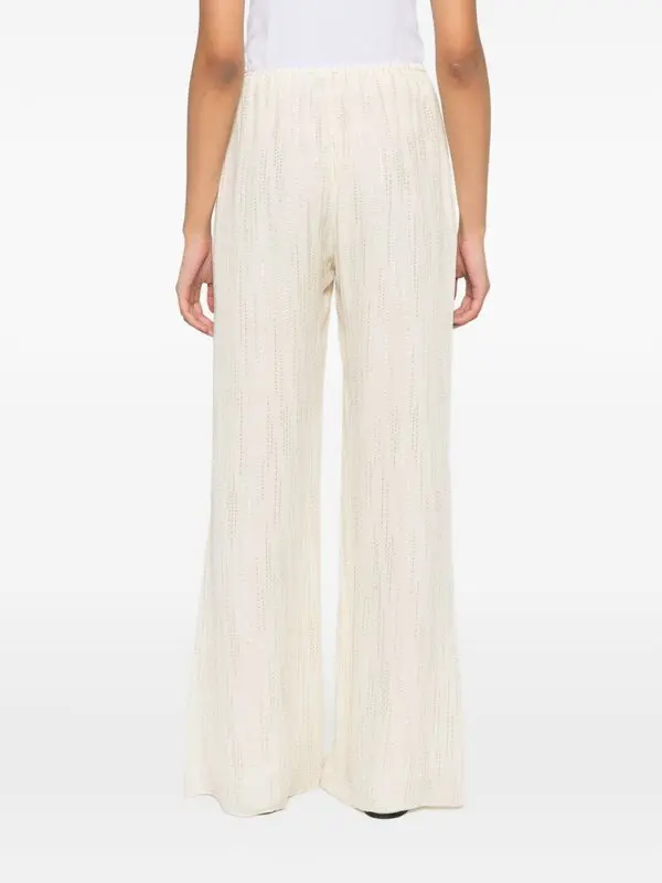 FORTE_FORTE Straight-leg Trousers - White