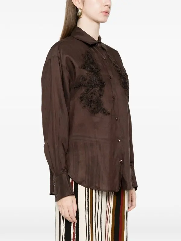 Ermanno Scervino Embellished Long Sleeve Shirt