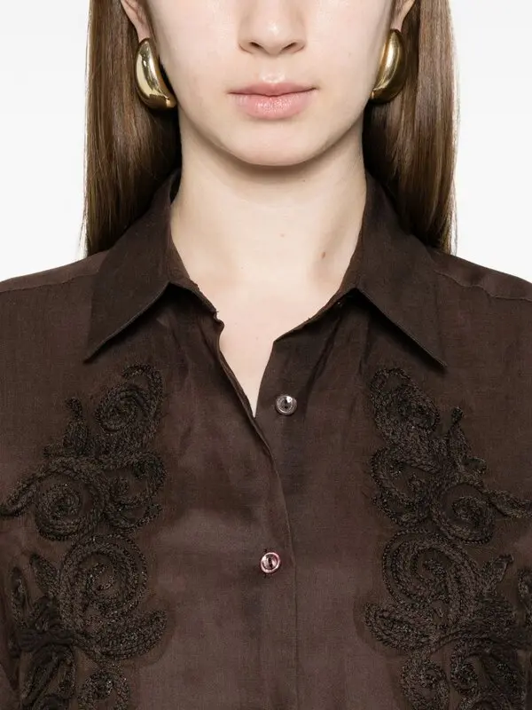 Ermanno Scervino Embellished Long Sleeve Shirt