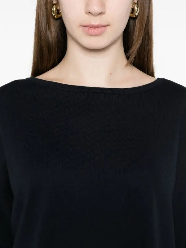 CT PLAGE Cotton Crewneck Sweater - Blue
