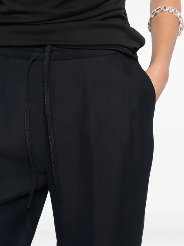 Fabiana Filippi Linen Blend Trousers - Blue