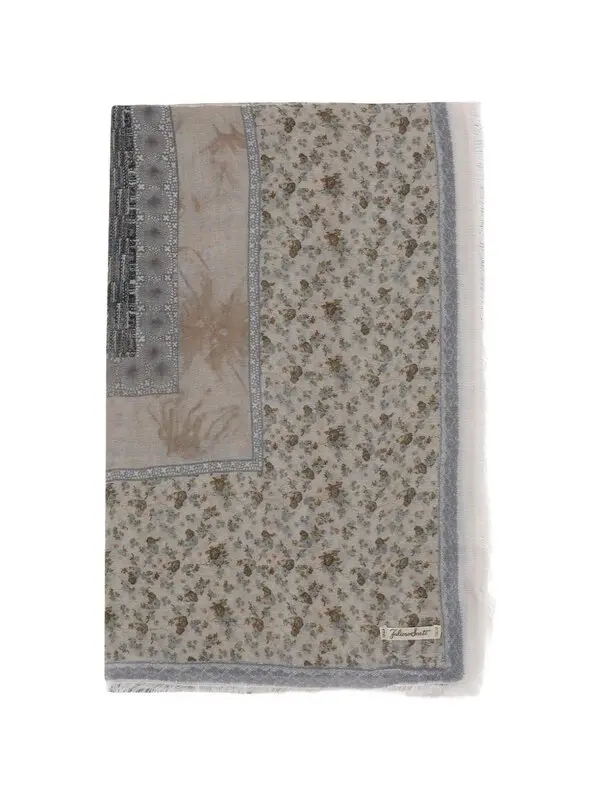 Faliero Sarti Wilde Print Stole - Grey