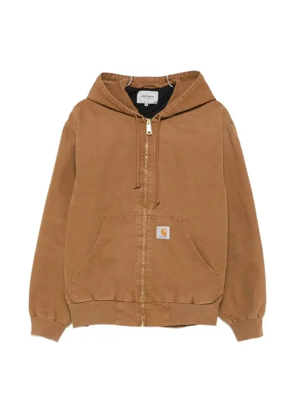 Carhartt Work In Progress Cotton Hooded Jacket - Brown