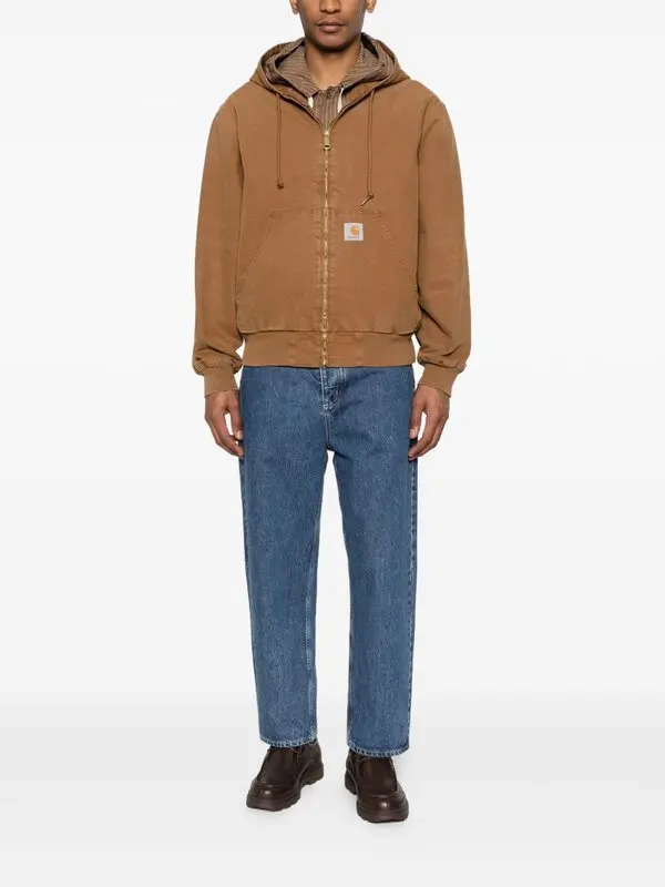 Carhartt Work In Progress Cotton Hooded Jacket - Brown