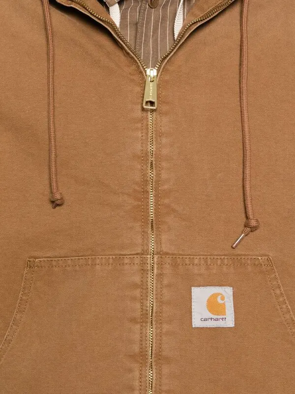 Carhartt Work In Progress Cotton Hooded Jacket - Brown