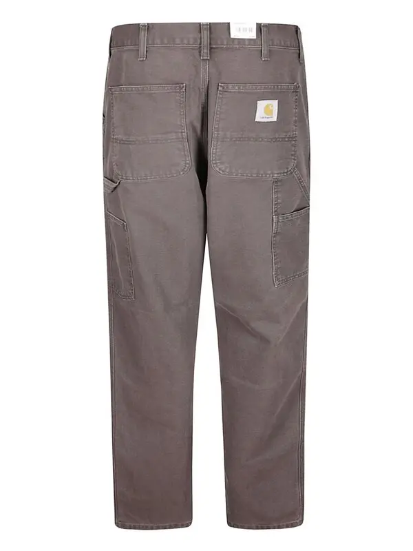 Carhartt Work In Progress Cotton Single-nkee Trousers - Grey