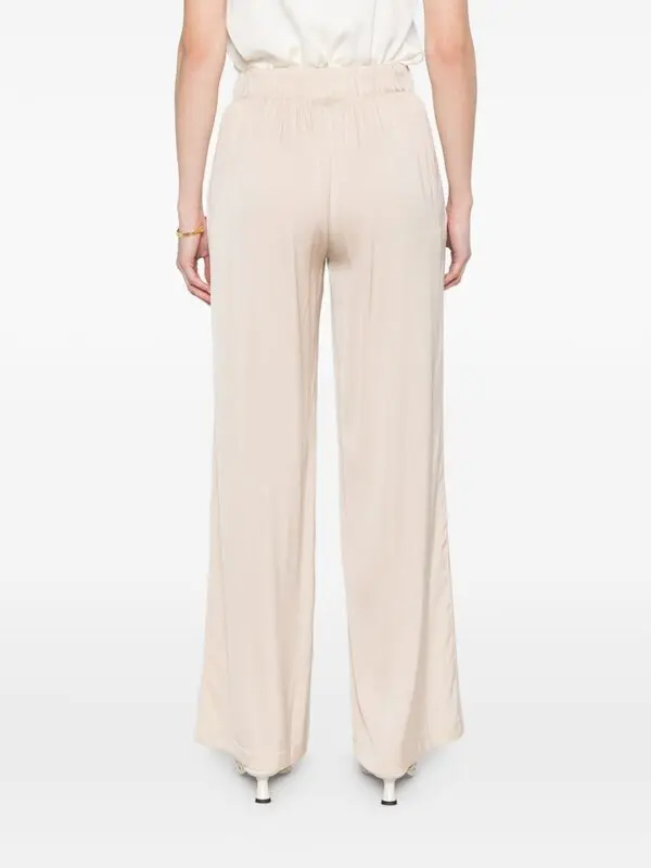 NOUVELLE SILK95FIVE Amalfi Silk Trousers - Beige