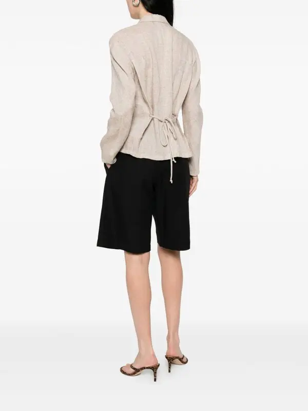 Emporio Armani Linen Single-breasted Jacket