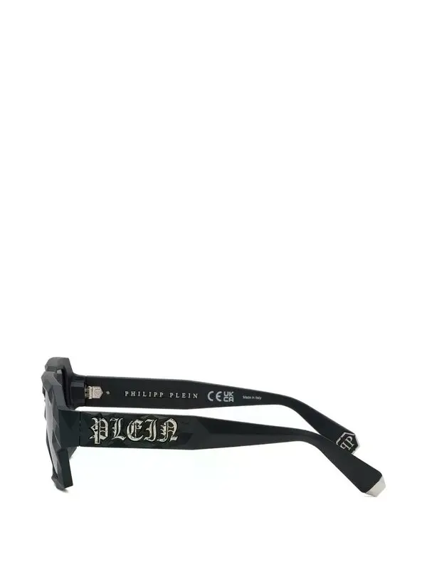Philipp Plein Matrix Diamond-cut Sunglasses