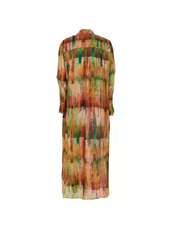 Momoni Printed Collared Dress