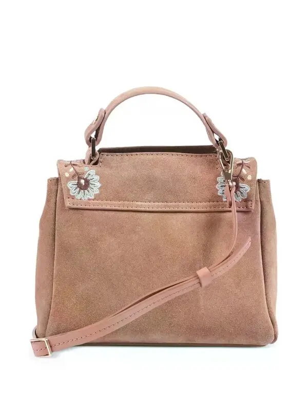 Orciani Floral-embroidered Shoulder Bag