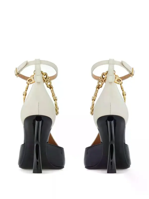 FERRAGAMO S-shaped Heel Pumps With Gancini Chain