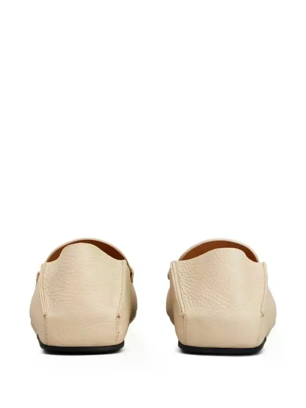TOD'S Pebble-grain Loafers - Neutrals