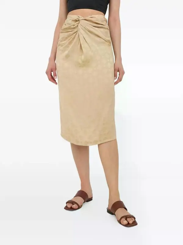HERSKIND Knot Midi Skirt - Neutrals