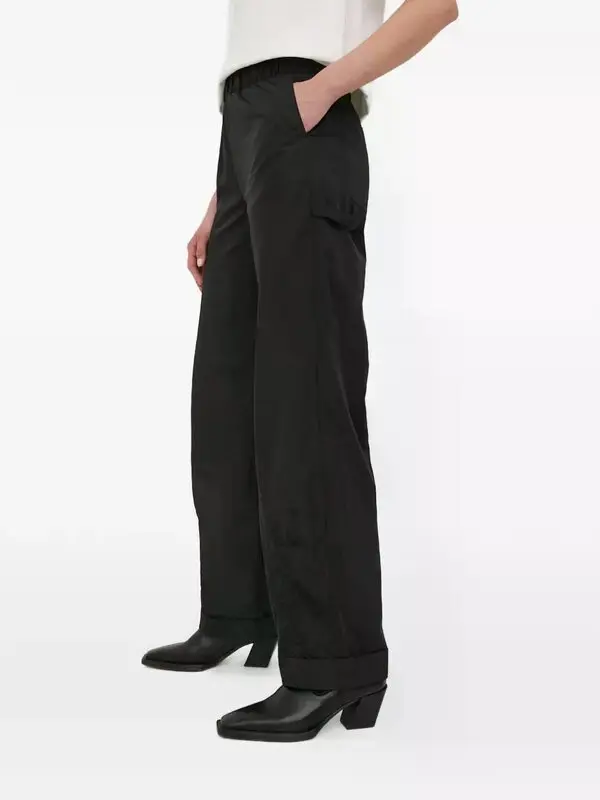 HERSKIND Elasticated Cargo Trousers - Black