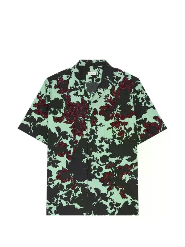 Dries Van Noten Embroidered Shirt - Green