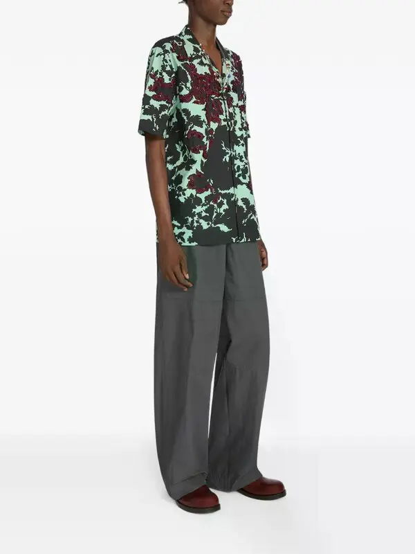 Dries Van Noten Embroidered Shirt - Green