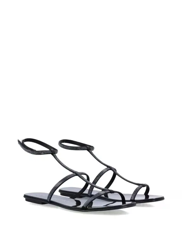 PEDRO GARCIA Enola T-bar Sandals - Black