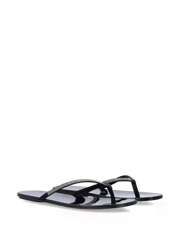PEDRO GARCIA Rhinestone-embellished Sandals - Black