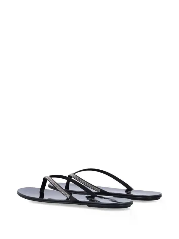 PEDRO GARCIA Rhinestone-embellished Sandals - Black
