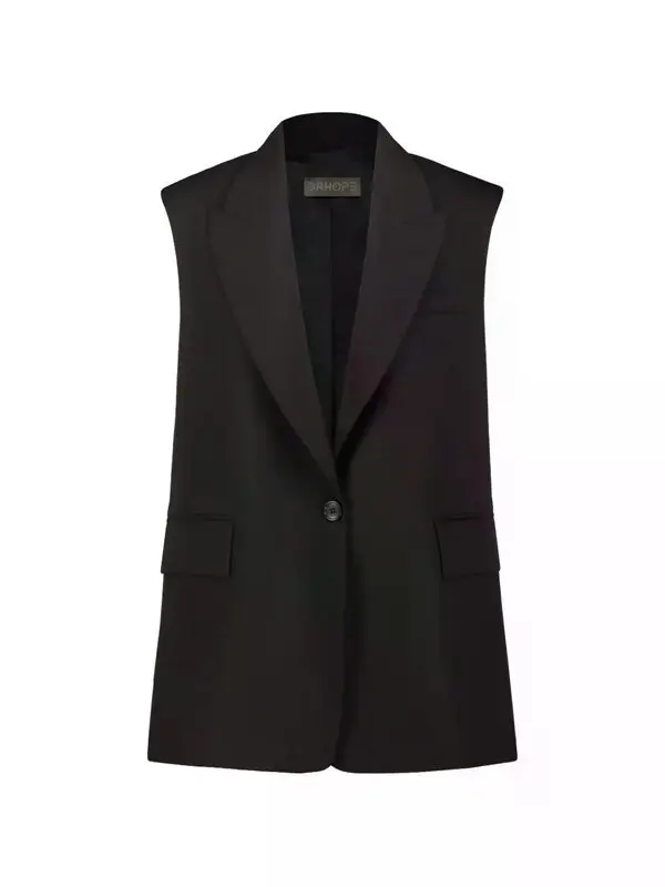 DRHOPE Shawl-collar Sleeveless Blazer Vest