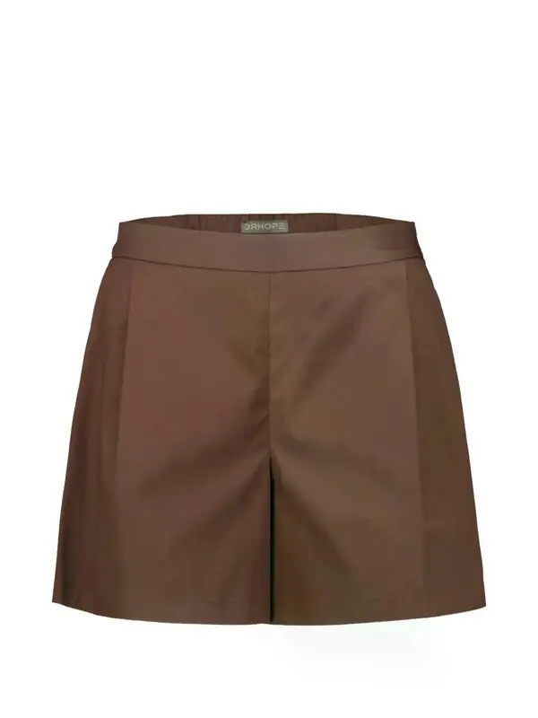 DRHOPE Pleated Shorts - Brown