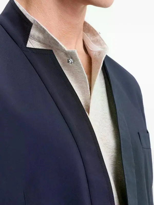 Shanghai Tang Welt-pocket Jacket - Blue