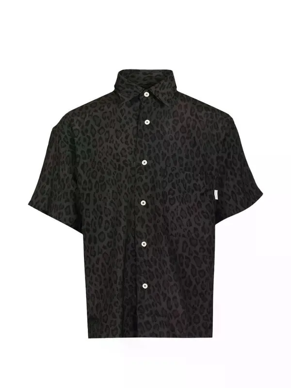 AMISH SUPPLIES Leopard-print Short-sleeve Shirt