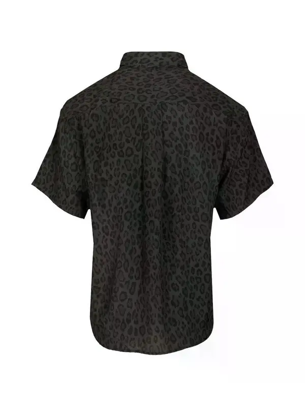 AMISH SUPPLIES Leopard-print Short-sleeve Shirt