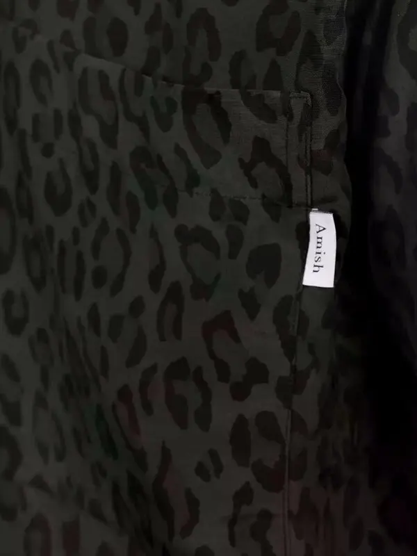 AMISH SUPPLIES Leopard-print Short-sleeve Shirt
