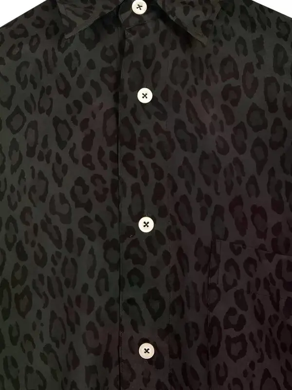 AMISH SUPPLIES Leopard-print Short-sleeve Shirt