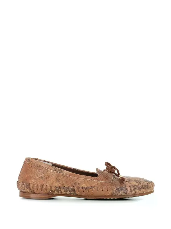 ALEXANDER HOTTO Bow Loafers - Brown