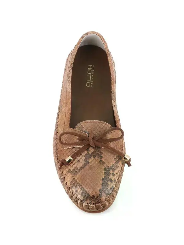 ALEXANDER HOTTO Bow Loafers - Brown