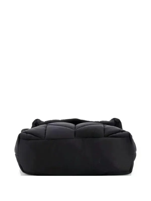 Saint Laurent Loulou Puffer Econyl Messenger Bag - Black