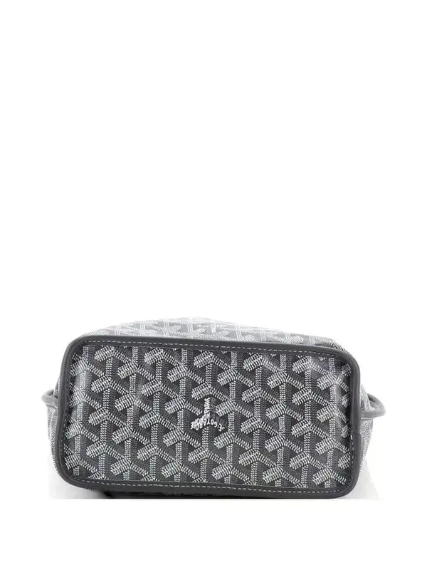Goyard Anjou Reversible Mini Tote Coated Canvas Satchel - Grey