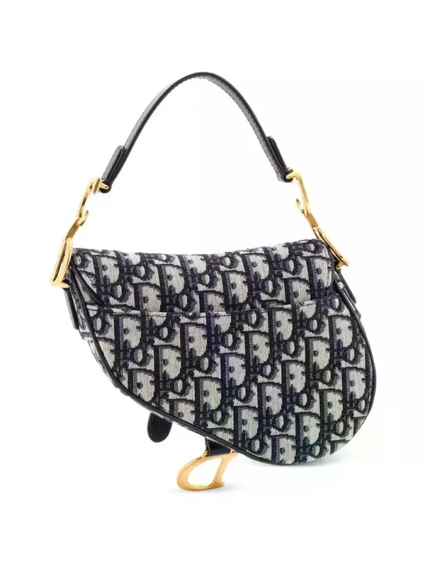 Dior Saddle Handbag Oblique Canvas Mini